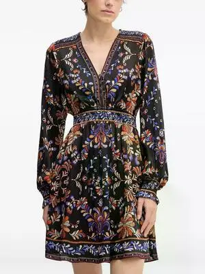Hale Bob Ella Floral V-neck Dress