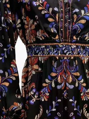Hale Bob Ella Floral V-neck Dress