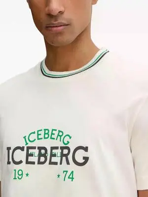 Iceberg Logo Ringer T-shirt