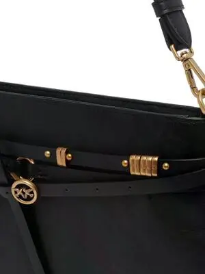 Pinko Studded Logo Shoulder Bag