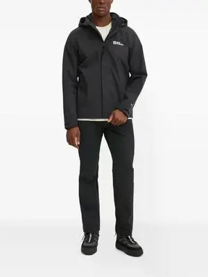 JACK WOLFSKIN Logo Hooded Performance Jacket