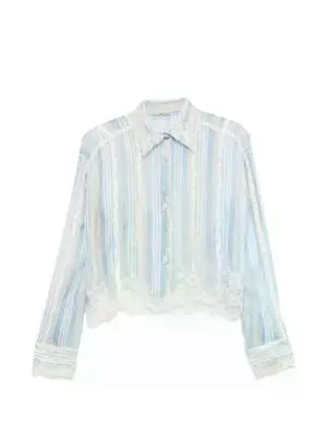 Ermanno Scervino Lace Striped Blouse