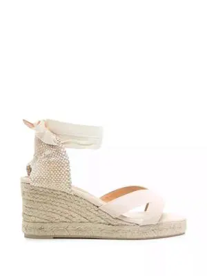 CastaÑer Bailey Lace-up Wedge Espadrilles - Neutrals
