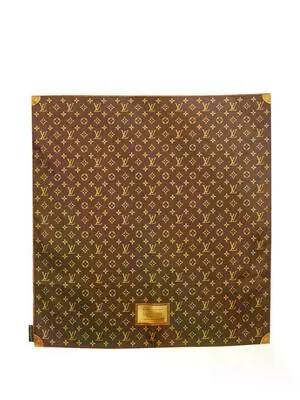 LOUIS VUITTON Monogram Silk Square Scarf - Brown