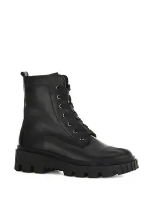 Gabor Lace-up Combat Boots - Black