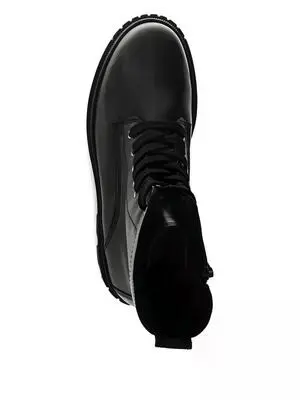 Gabor Lace-up Combat Boots - Black