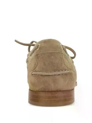 Bally Lace-up Suede Loafers - Neutrals