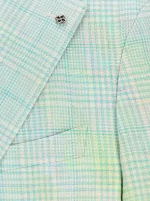 Tagliatore Checked Blazer - Blue