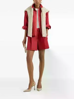 Brunello Cucinelli Garment-dyed Shirt - Red
