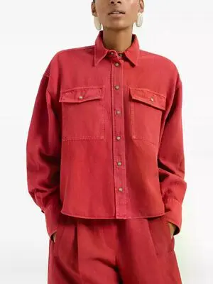 Brunello Cucinelli Garment-dyed Shirt - Red