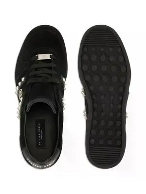 Philipp Plein Rebel Studded Low-top Sneakers - Black