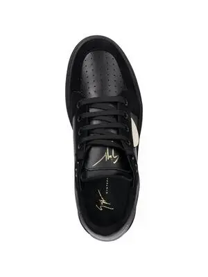 GIUSEPPE ZANOTTI Perforated Design Sneakers - Black