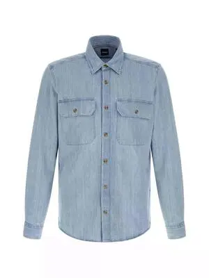 BOSS H-liam Buttoned Chest-pockets Shirt