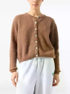 American Vintage Crew-neck Cardigan - Brown