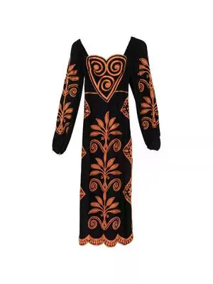 Women's Orange Black