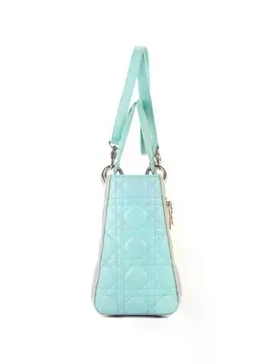 Dior Lady Quilted Tote Bag - Grey