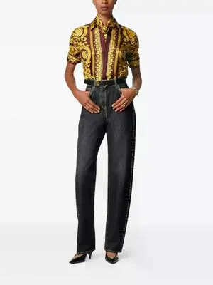 Versace Studded Denim Trousers