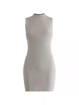 Kith Rumi Monogram Mini Dress - Black