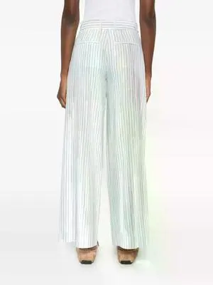 FORTE_FORTE Striped Pleated Trousers