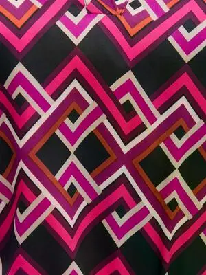 Joseph Ribkoff Geometric-print V-neck Blouse