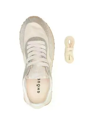 GHOUD VENICE Rush Glitter-paneled Sneakers - Neutrals