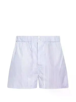 Brioni Buttoned Striped Boxers - White