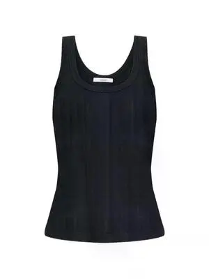 HAIKURE Gem Ribbed-knit Tank Top - Black