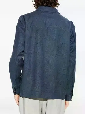 Etro Paisley Pattern Wool Jacket - Blue
