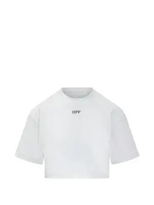 Off-white Ribbed T-shirts For Women