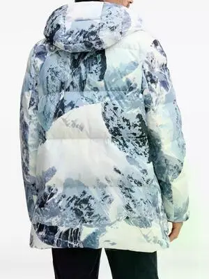 Guess Hooded Print Coat