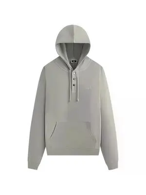 Kith Williams Iv Crystal Wash Interlock Hoodie - Grey