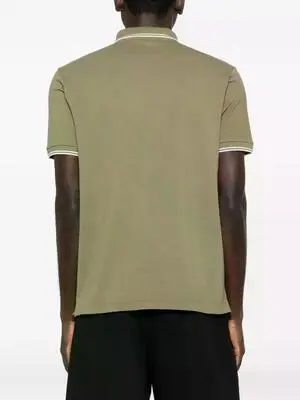 Stone Island Stripe-trim Polo Shirt - Green