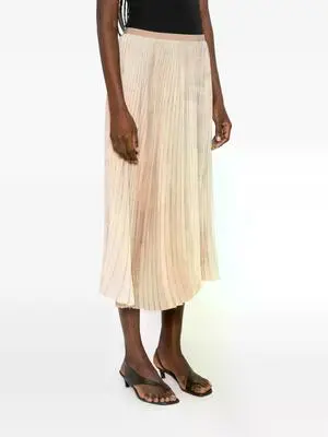 Fabiana Filippi Pleated Midi Skirt - Neutrals