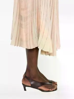 Fabiana Filippi Pleated Midi Skirt - Neutrals