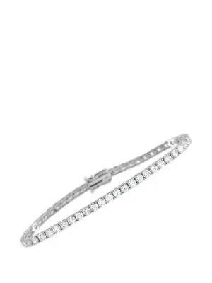 LB EXCLUSIVE 14k White Gold 6.50ct Lab-grown Diamond Tennis Bracelet - Silver