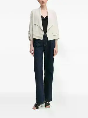 Joseph Ribkoff Gathered-sleeve Pocket Jacket