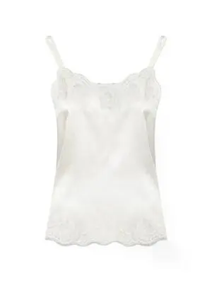 Dolce & Gabbana Laced Pyjama Top - White