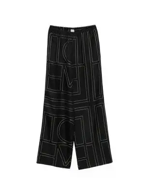 TOTEME Monogram Silk Trousers
