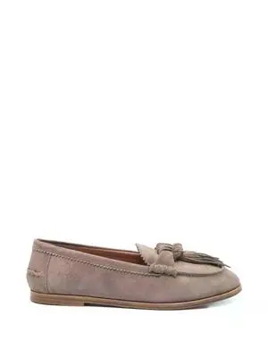 AQUAZZURA Tassel Loafers - Brown