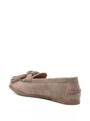 AQUAZZURA Tassel Loafers - Brown