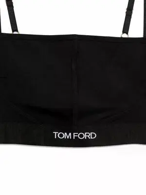 TOM FORD Logo-band Square-neck Bra