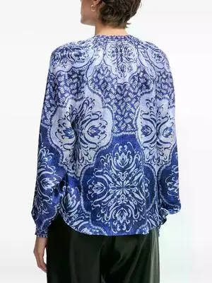 Hale Bob Marianna Printed Button Top