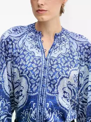Hale Bob Marianna Printed Button Top