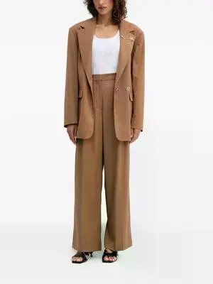 FRACOMINA Crown-embellished Long Blazer