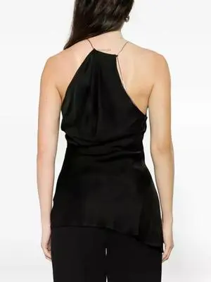 Victoria Beckham Halterneck Draped Blouse