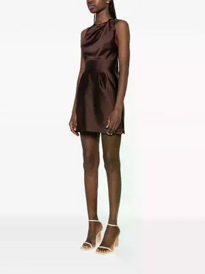 Elisabetta Franchi Draped Sleeveless Mini Dress
