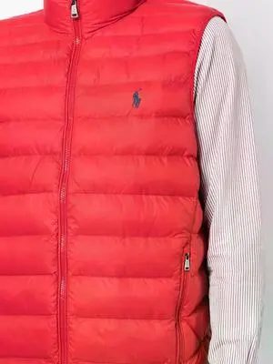 Polo Ralph Lauren Embroidered Logo Quilted Gilet - Red