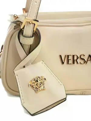 Versace Logo-plaque Tote Bag - Neutrals