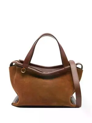 WANDLER Ida Suede Tote Bag - Brown