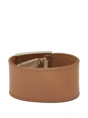 FERRAGAMO Gancini Leather Bracelet